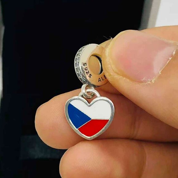 Pandora | Jewelry | Pandora Czech Flag Charm Flag Of The Czech Republic ...